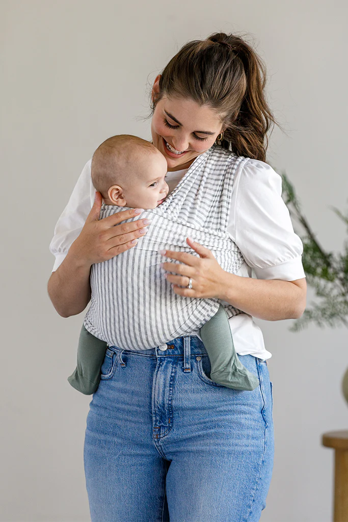 Solly Baby Natural + Grey Stripe Wrap – The Farm House Kids Co.